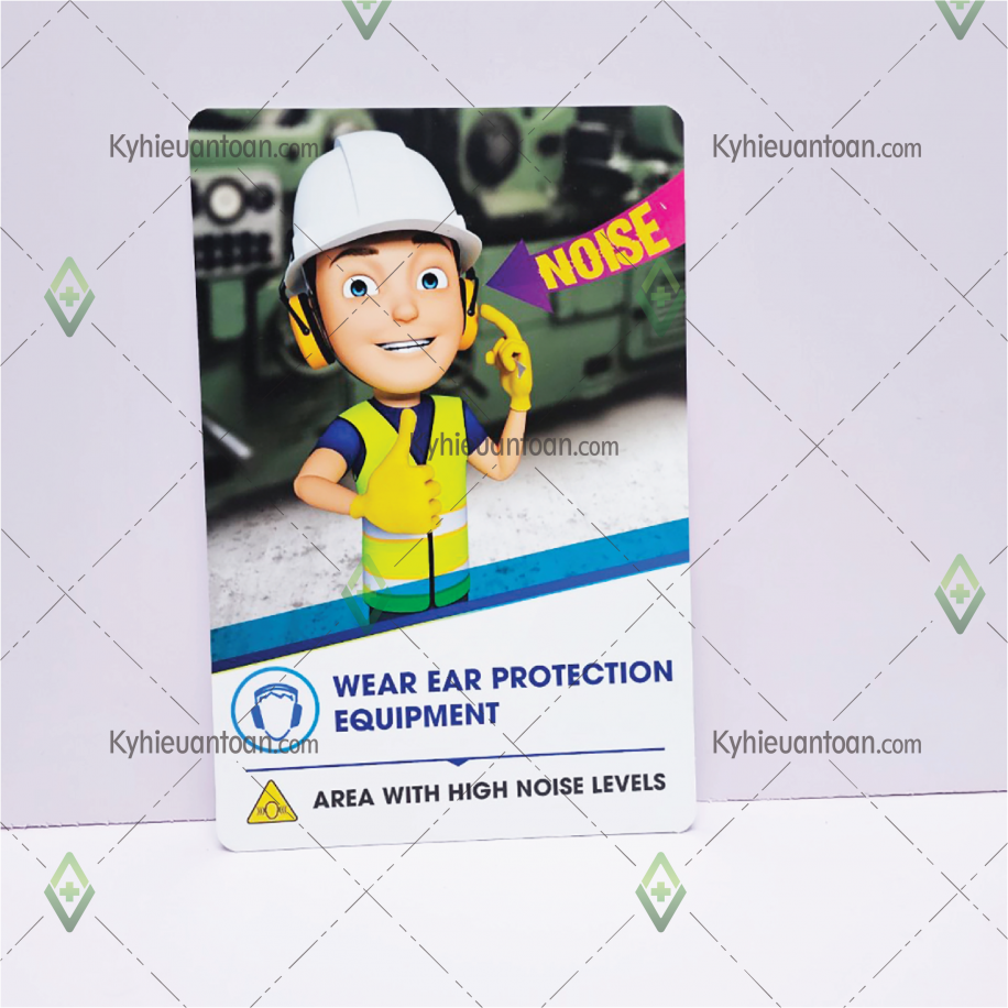 Poster wear ear protection equipment