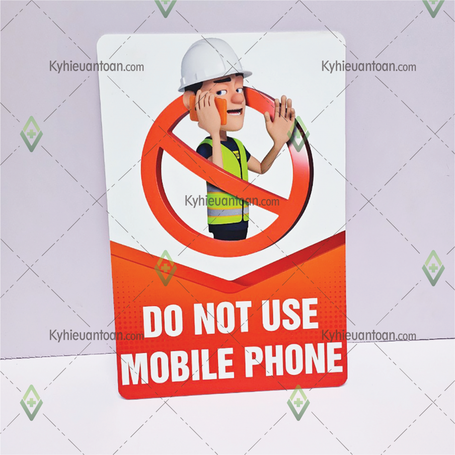 Poster do not use mobile phone