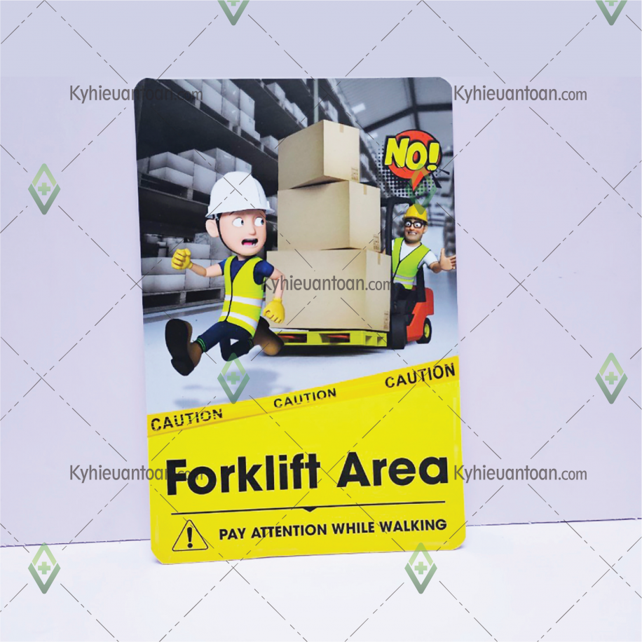 Poster forklift area
